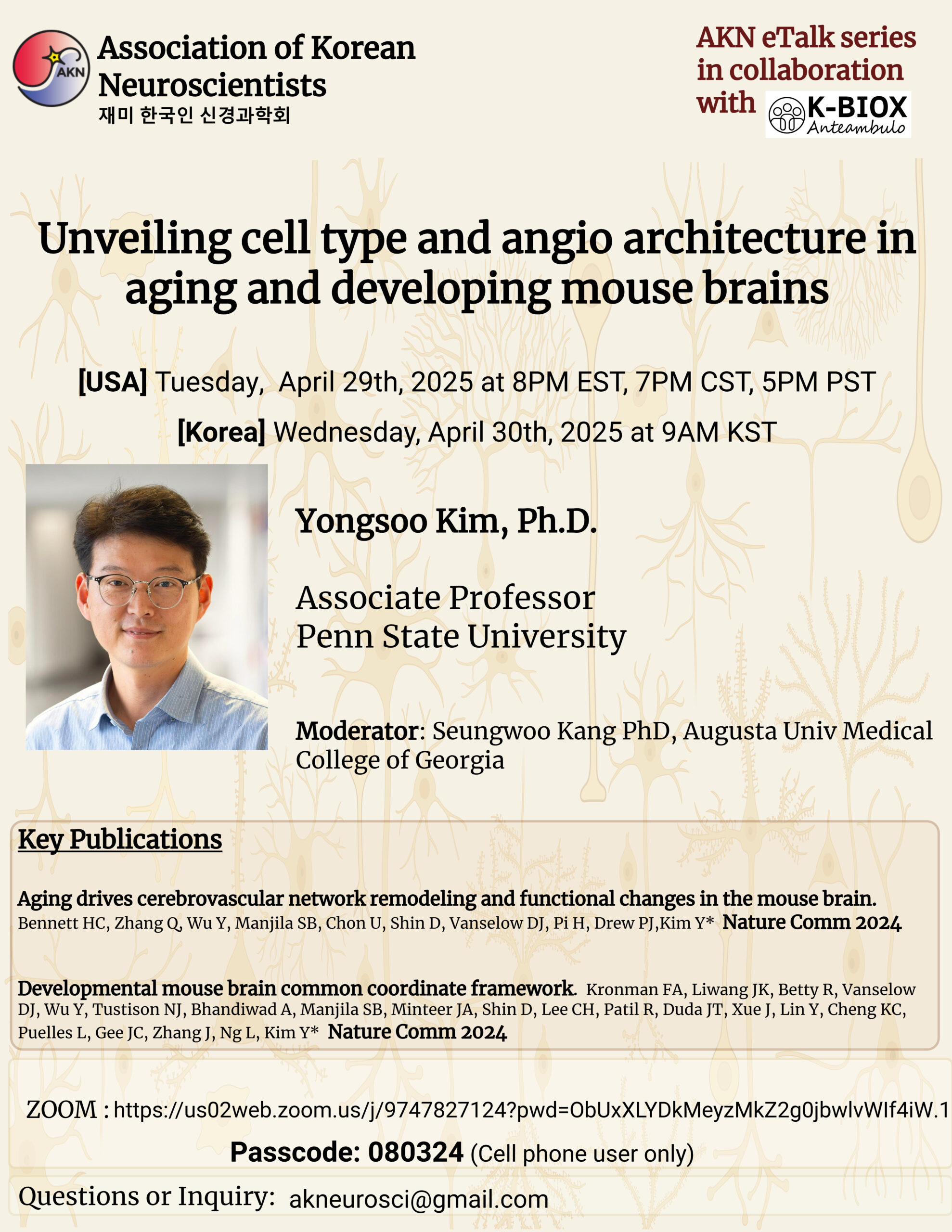 eTalk-Unveiling cell type and angio architecture in aging and developing mouse brains. 2025-04 ...